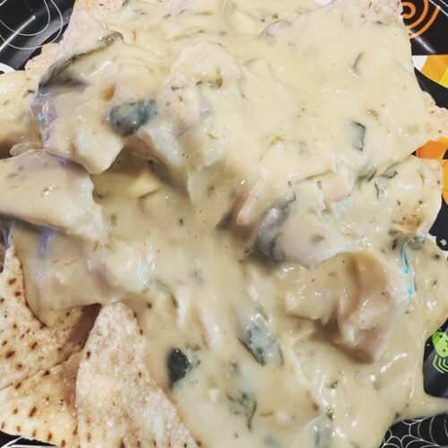 Slow Cooker Goblin Goop Queso Dip – Jeni Gough
